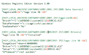 Sage Line 50 ODBC driver – Manual installation | penguino